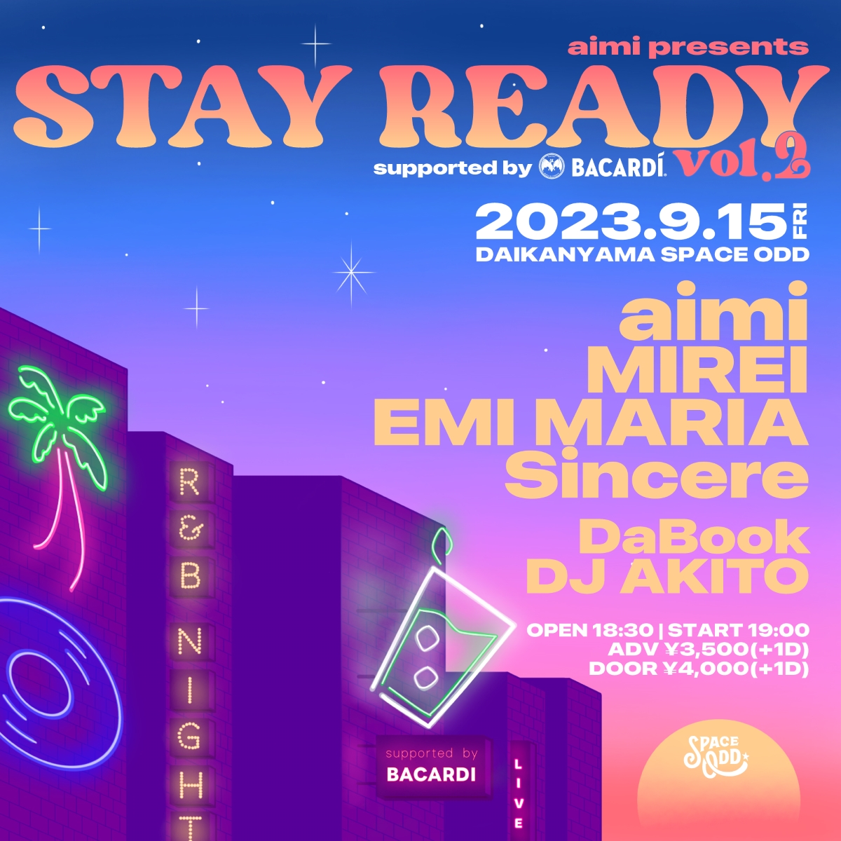 R&Bイベント『STAY READY vol.2』開催 aimi、MIREI（當山みれい）、Sincere、EMI MARIAら出演 - Real Sound｜リアルサウンド